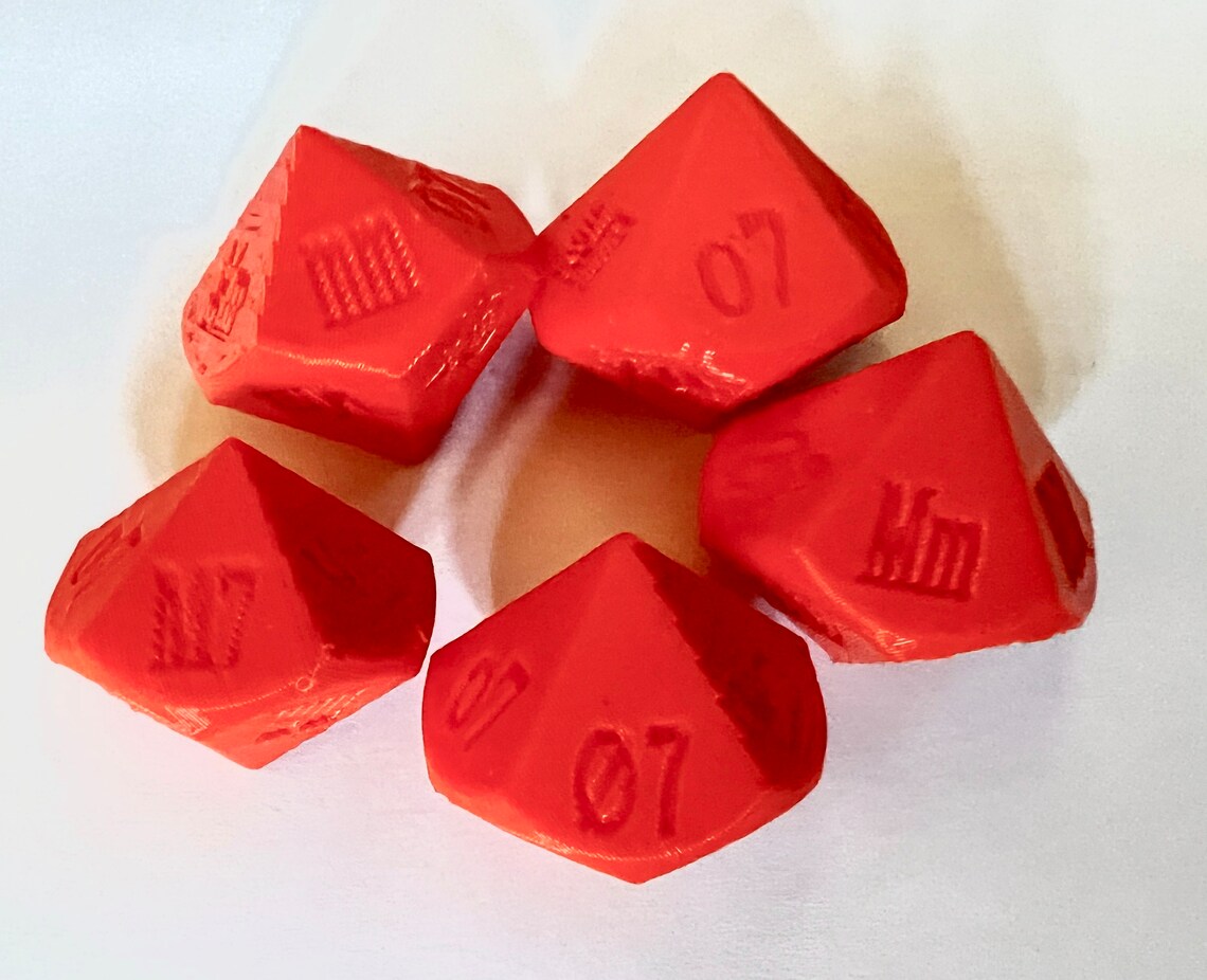 Music Theory Dice 3D Printed FREE SHIPPING on Whole Set - Etsy