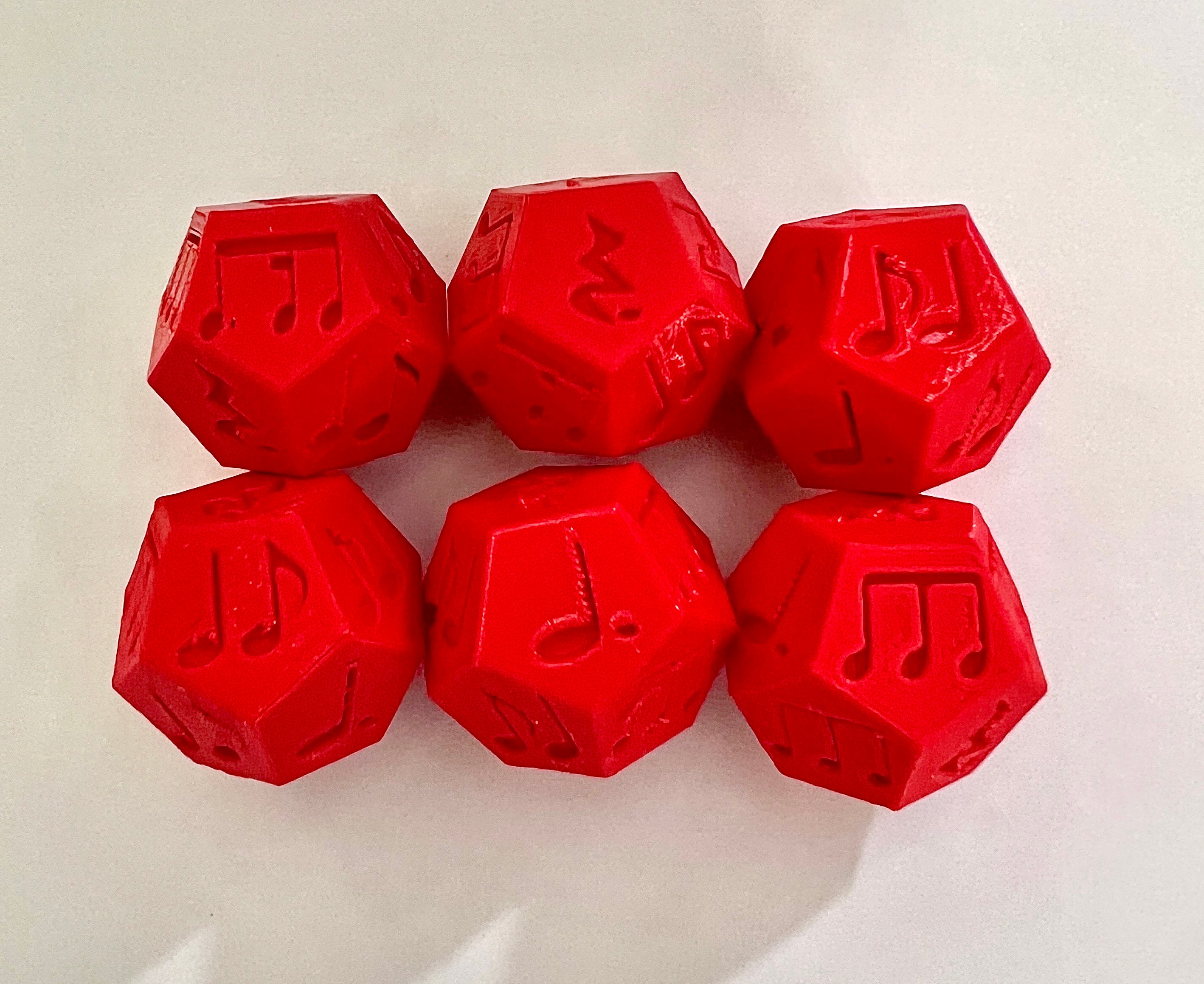 Music Compound Rhythm Dice - 3D Printed (1 Beat per Side) - Etsy