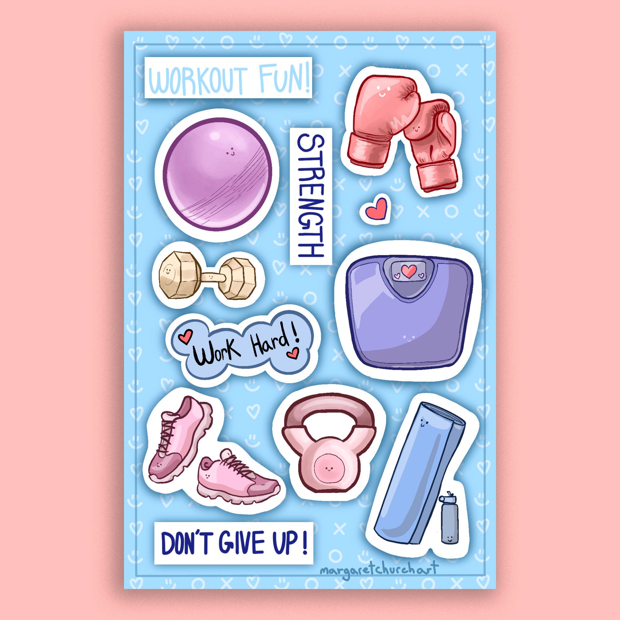 Cute Everyday Sticker Sheets | Smiley Face Stickers | Camping Stickers ...