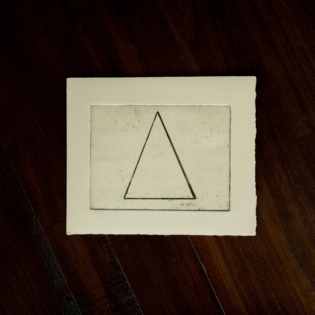 5. Triangle - Fine Art Etching Print 1 Out of 1 - Etsy