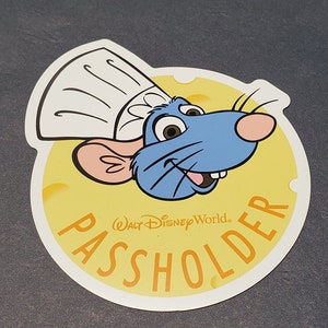 Disney's Chef Remy Mouse Annual Pass Holder Car Magnet or Sticker Fan ...