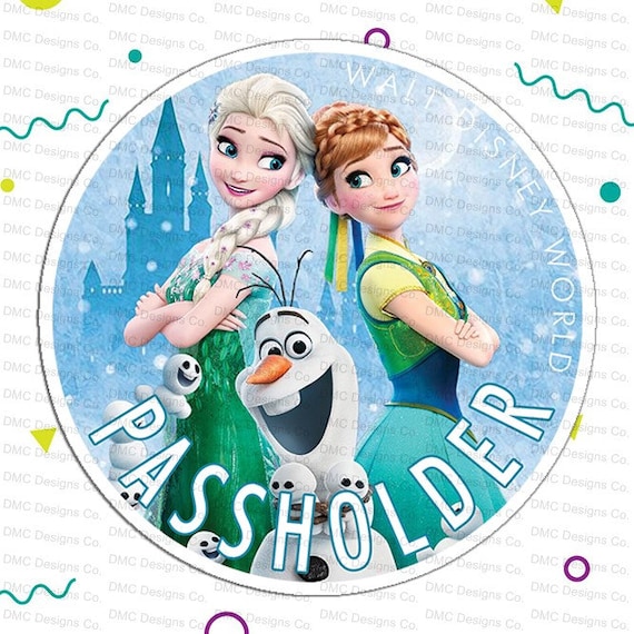Disney's Elsa and Anna From Frozen Annual Pass Holder Car - Etsy