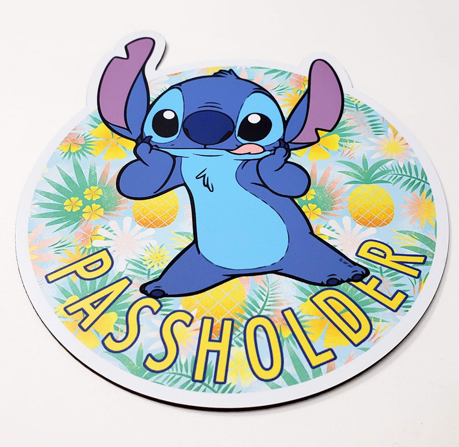 Disney's Stitch From Lilo and Stitch Annual Pass Holder Car Magnet or ...