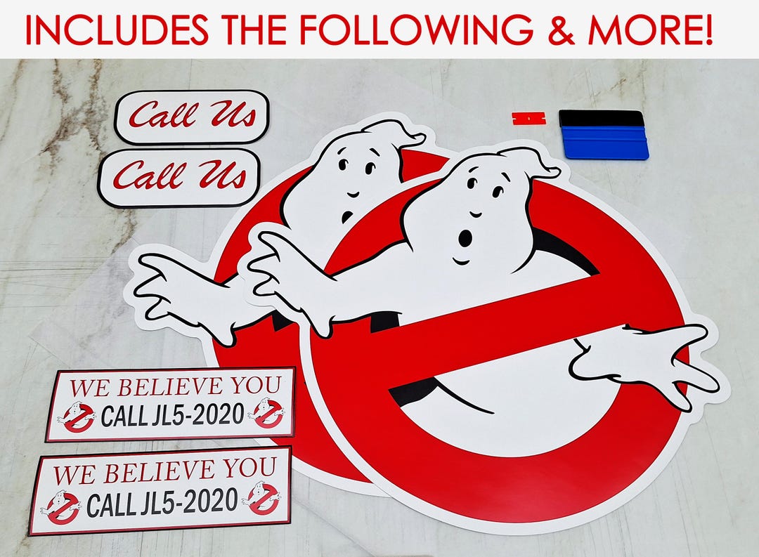 New! Ghostbusters CLING Set! Waterproof/uvproof Cling Decals for Your ...