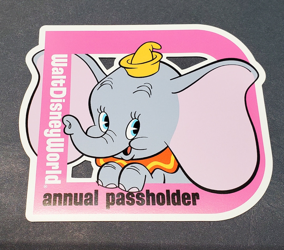 NEW 2023 Walt Disney World Annual Passholder Dumbo Magnet or Sticker ...
