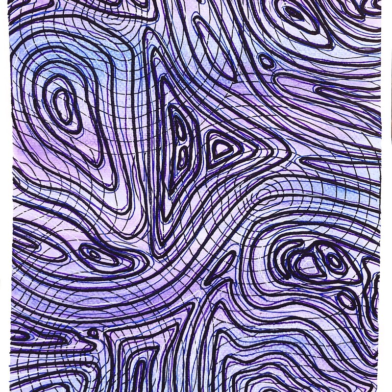 Trippy Line Drawing - Etsy