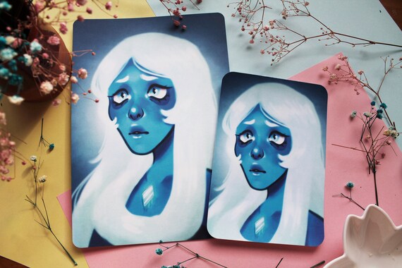 Blue Diamond Steven Universe Print Satin & Glossy A5 A6 | Etsy
