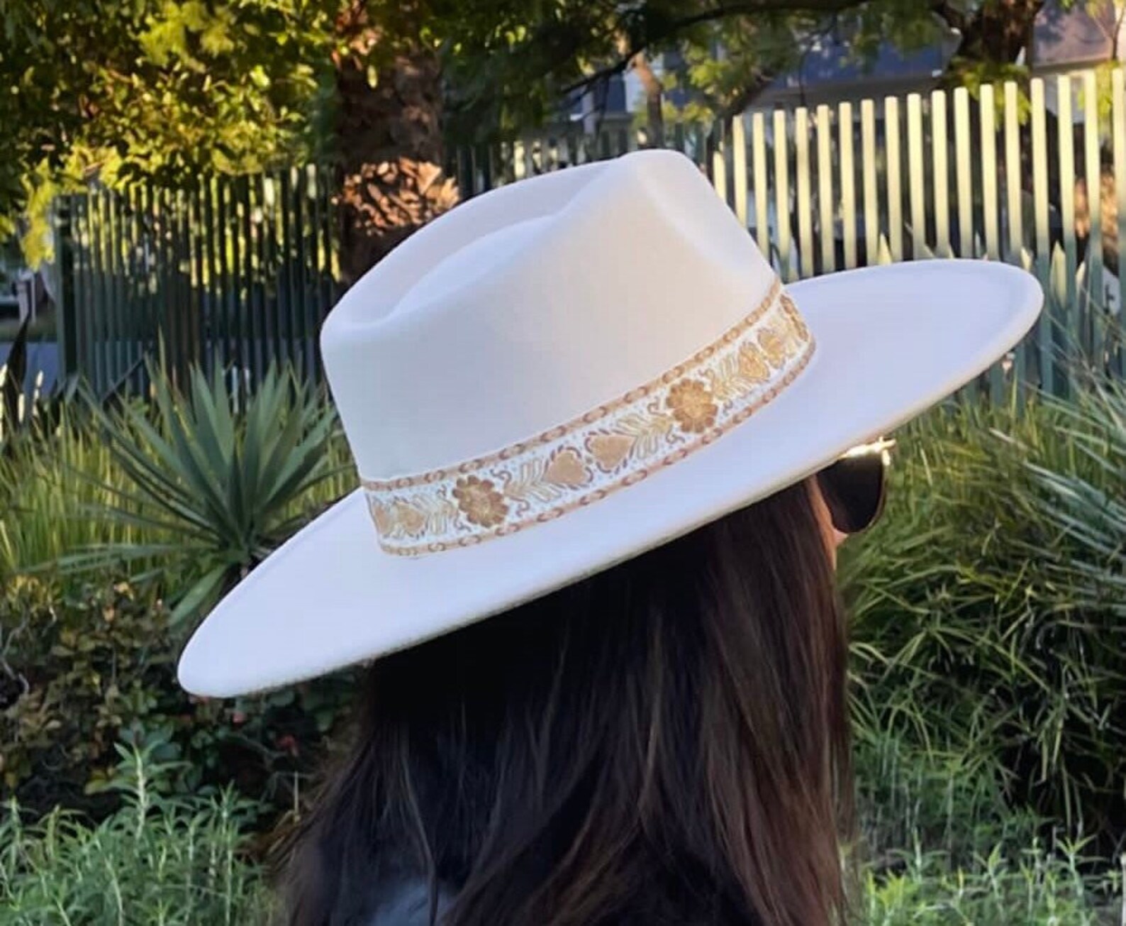 White Fedora Hat for Women Vegan Felt Fedora Hat Wide Brim - Etsy