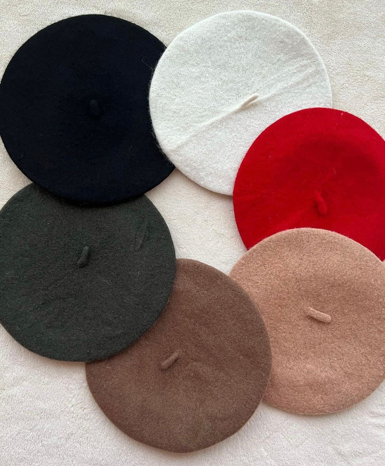 Beret for Women Hat French Beret Red Wool Beret Fashion - Etsy