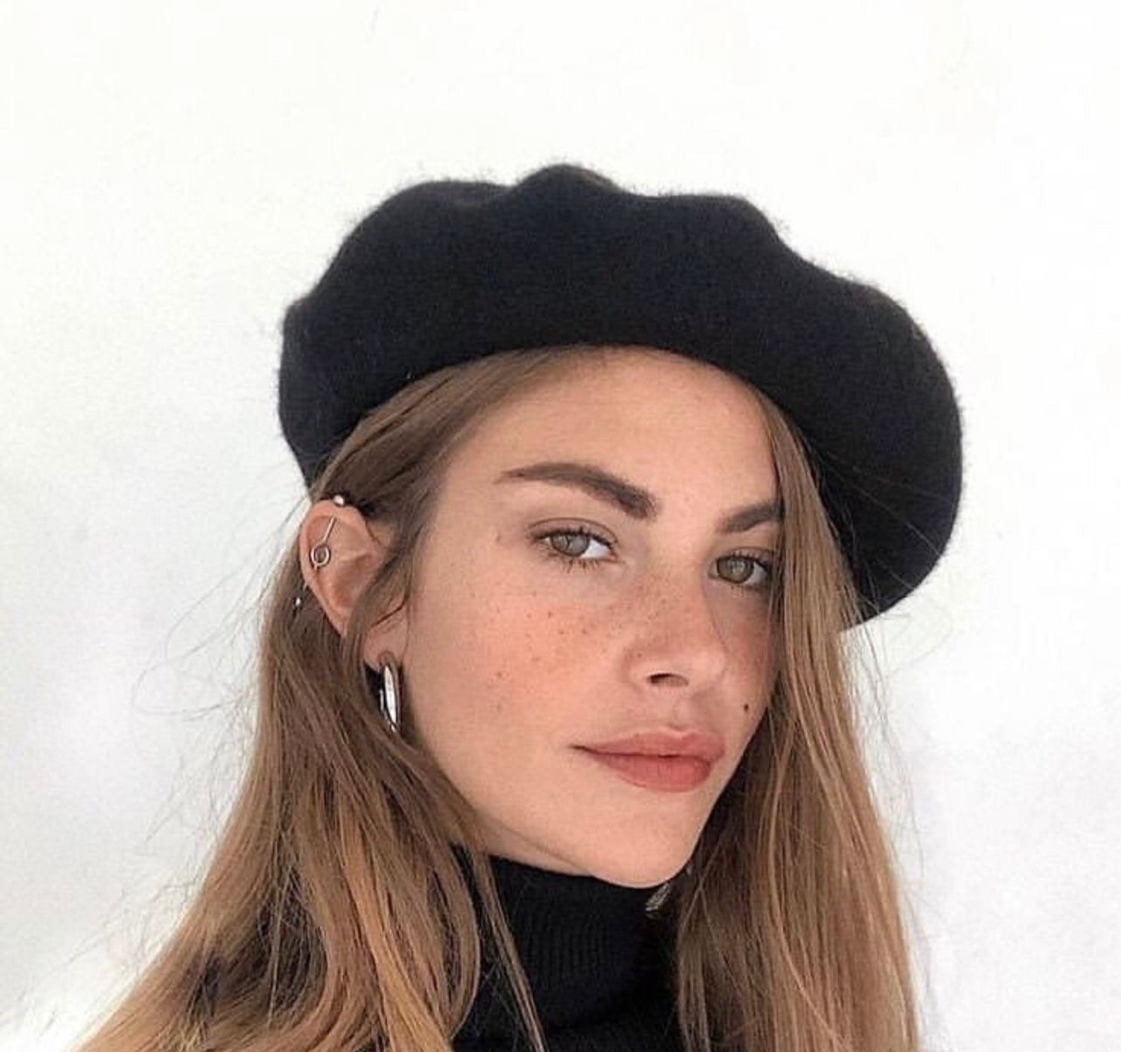 Beret for Women Hat French Beret Red Wool Beret Fashion - Etsy