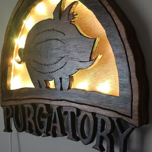 Seven Deadly Sins 7 Deadly Sins Wild Purgatory Pub Sign Light up Wood ...