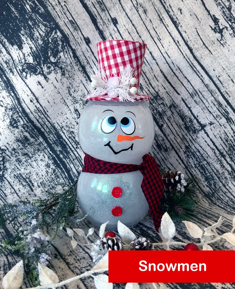 Snowman Christmas Decor Light up Snowman Holiday Decor - Etsy