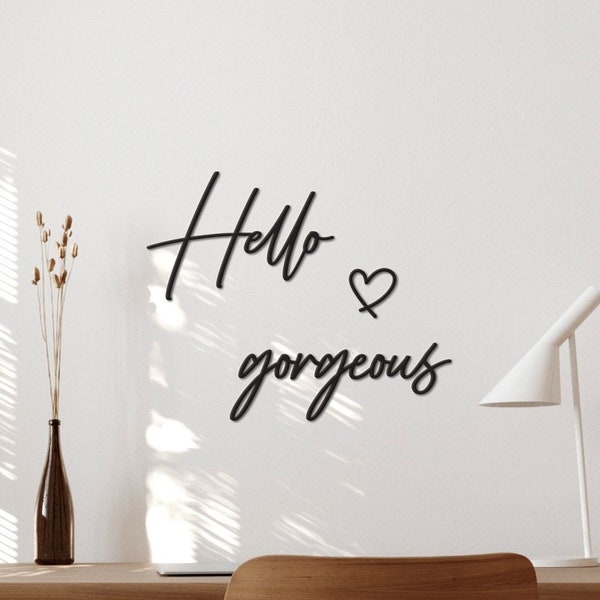 Hello Gorgeous Neon Sign - Etsy