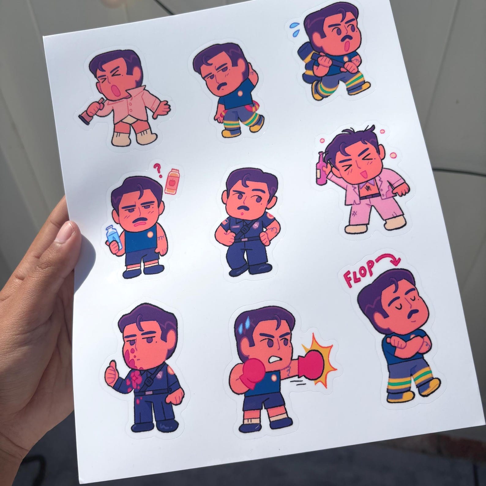 9-1-1 Buddie Sticker Sheets (buck & Eddie) - Etsy