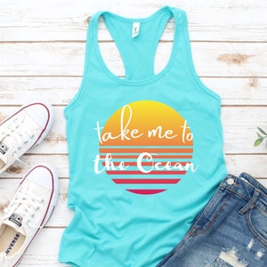 Ocean Tank, Beach Tank Top, Sunset Tank, Sunset Nature Tank Top ...