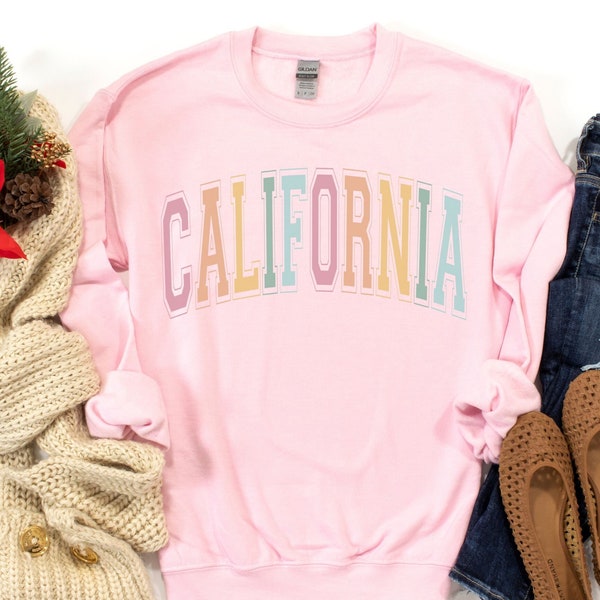 California Crewneck Sweatshirt - Etsy