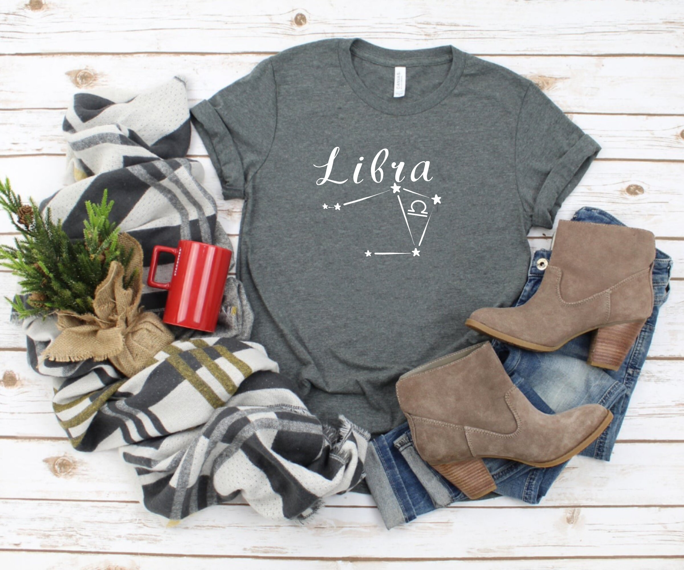 Camisa Zodiac / signo Libra / Horóscopo / Camiseta de Algodón - Etsy España