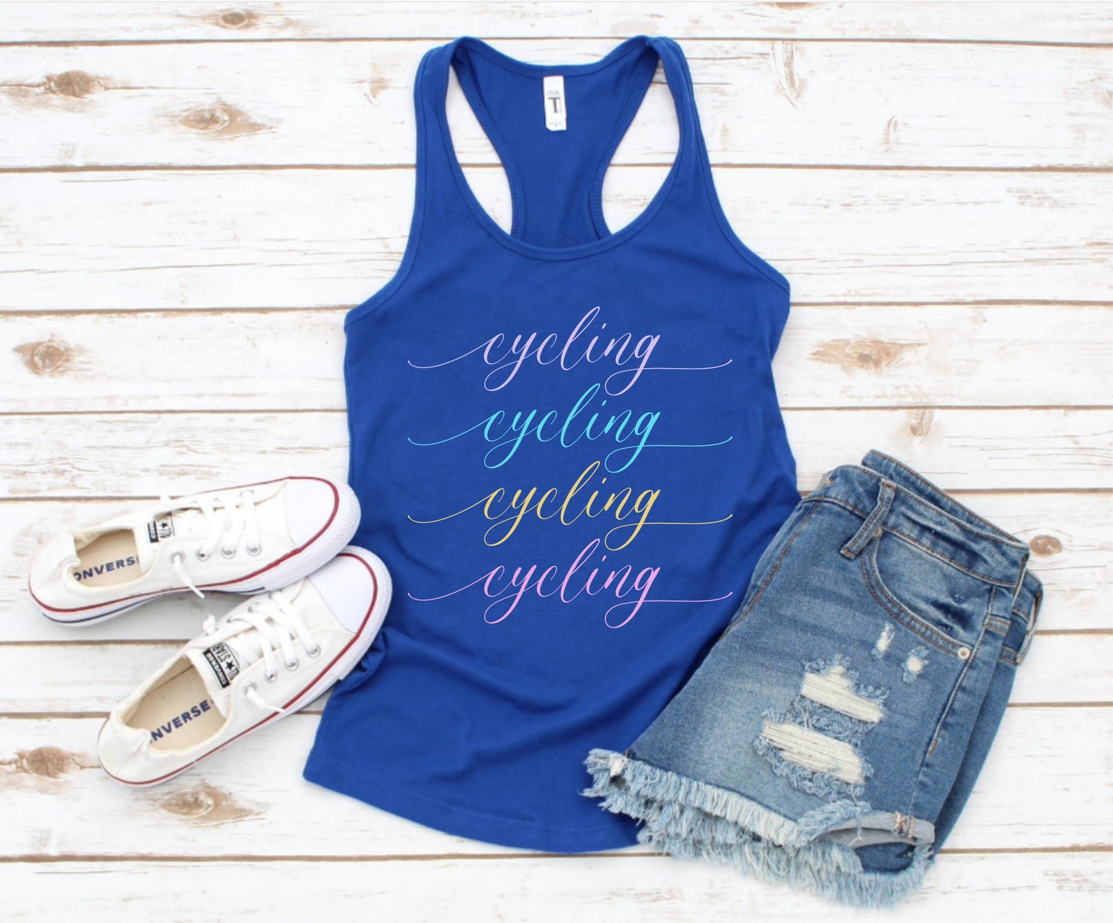 Cycling Tank Workout Tank Gym Tank for Womenfitness - Etsy