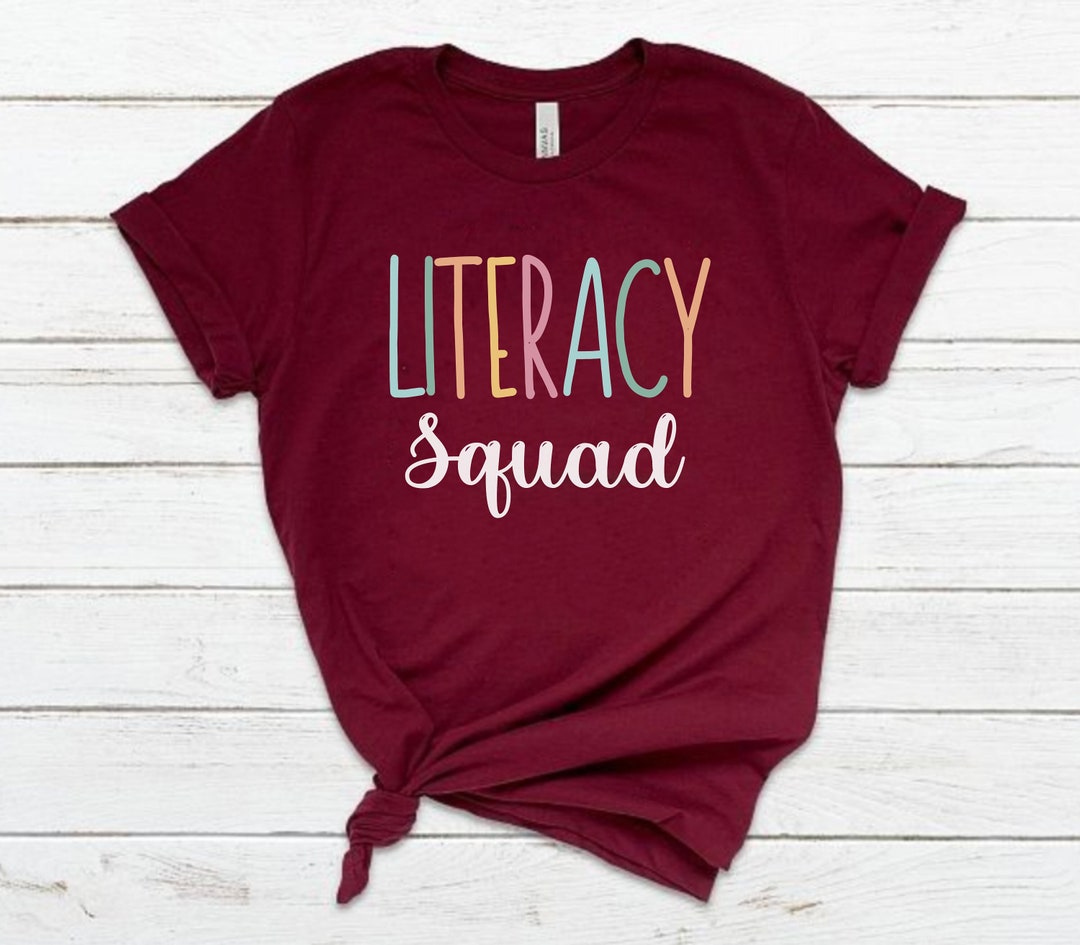 Literacy Squad Shirt, Literacy Coach Shirt, Literacy Specialist, Coach ...