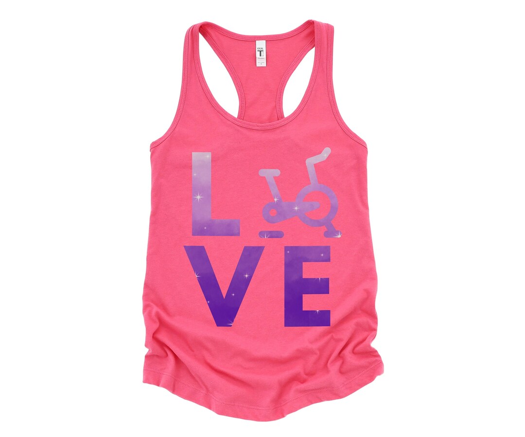 Spin Tank Top, Spin Lover Tank Top, Cycling Shirt,spinning Racerback ...