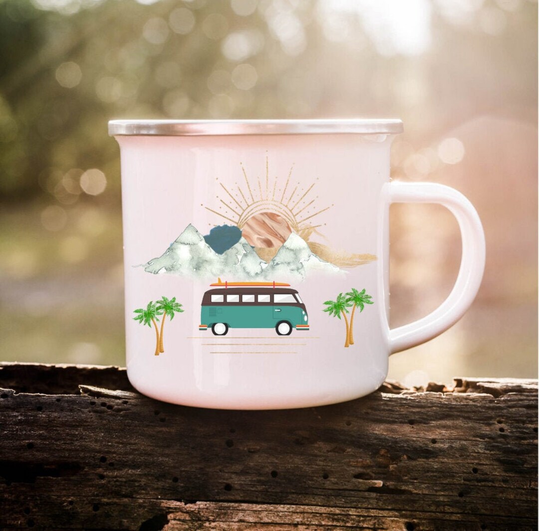 Personalized Van Life Mug, Custom Camping Mug, Campfire Coffee Mug, RV ...