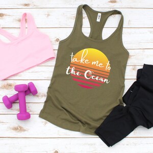 Ocean Tank, Beach Tank Top, Sunset Tank, Sunset Nature Tank Top ...