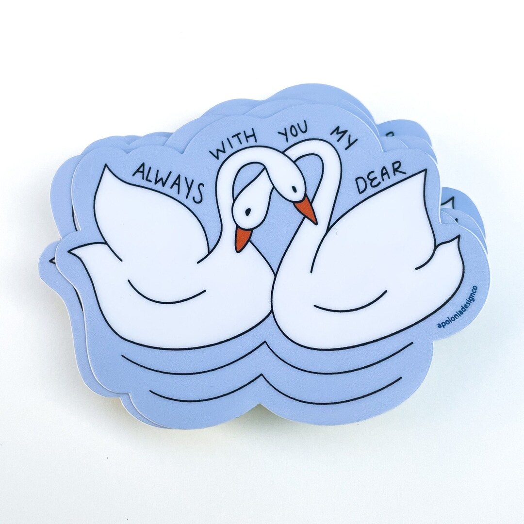 Swans Sticker 3 X 2.45 Vinyl Decal Positive - Etsy