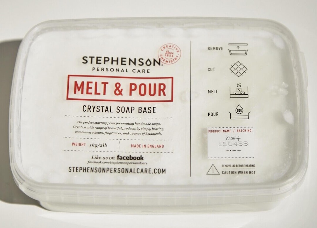 Stephenson, CRYSTAL WST Melt and Pour Crystal Soap Base - Etsy