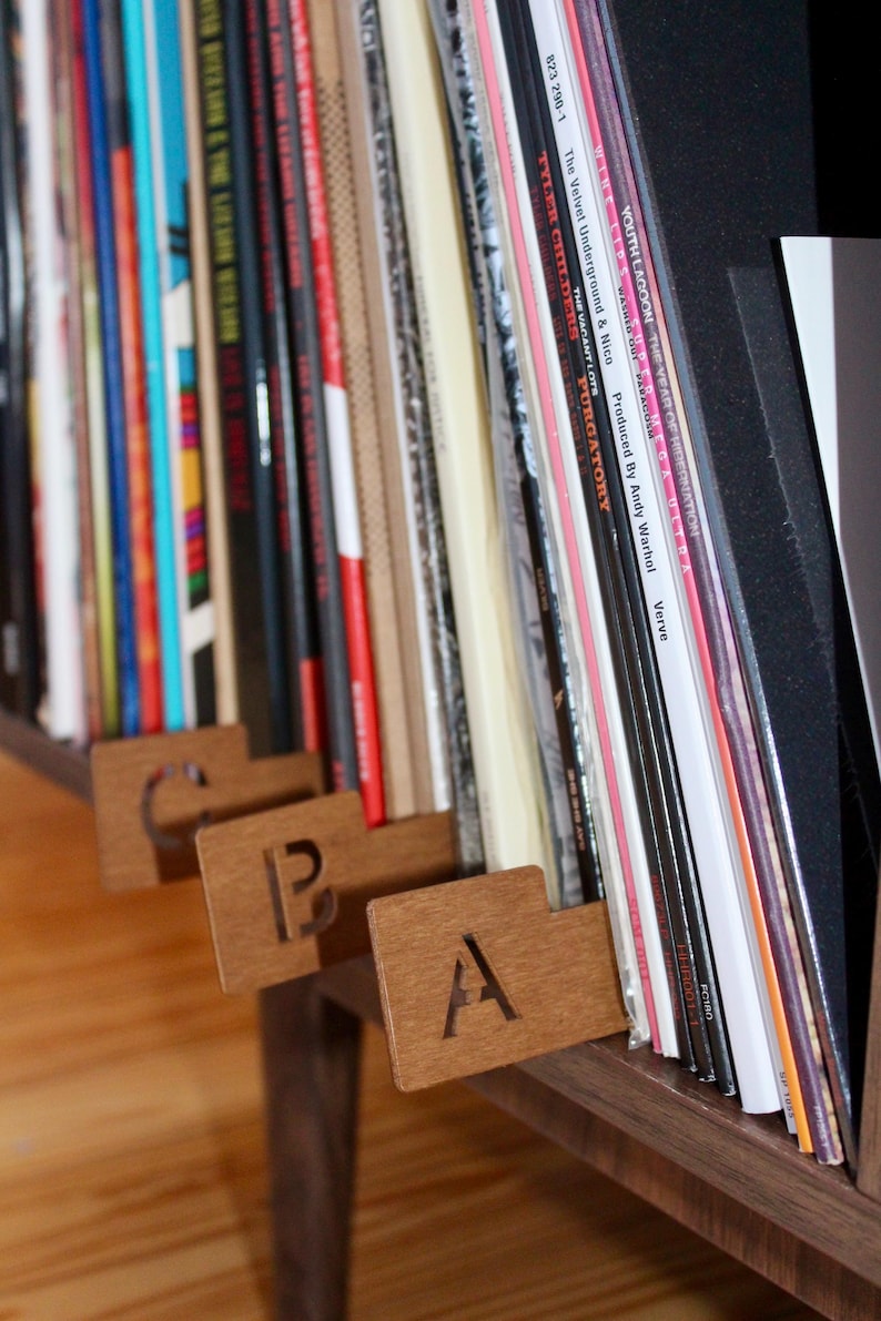 Alphabet Record Dividers | Vinyl Record Organizers - Etsy