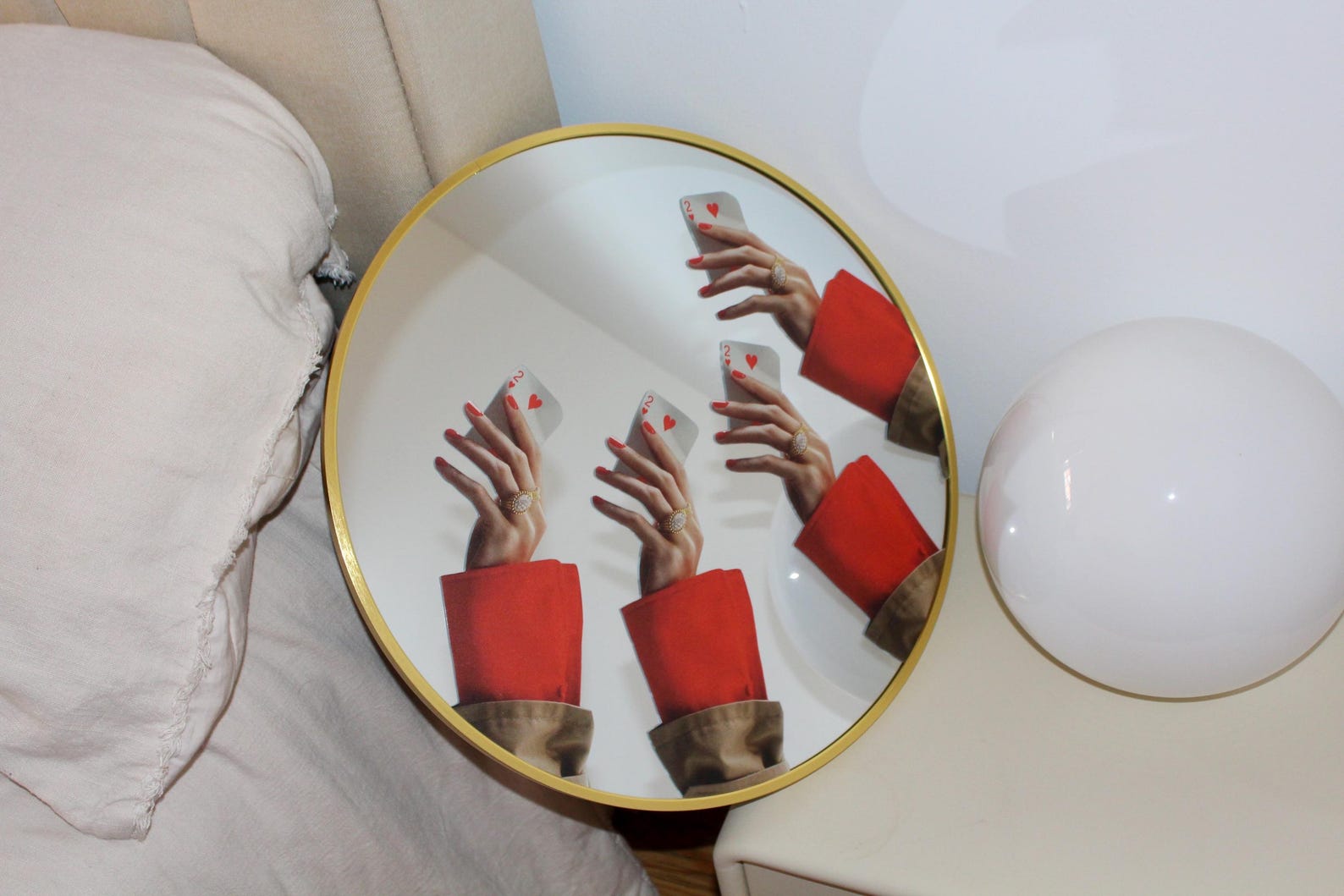 2 of Hearts Playing Card Mirror | Unique Eclectic Home Decor - Etsy