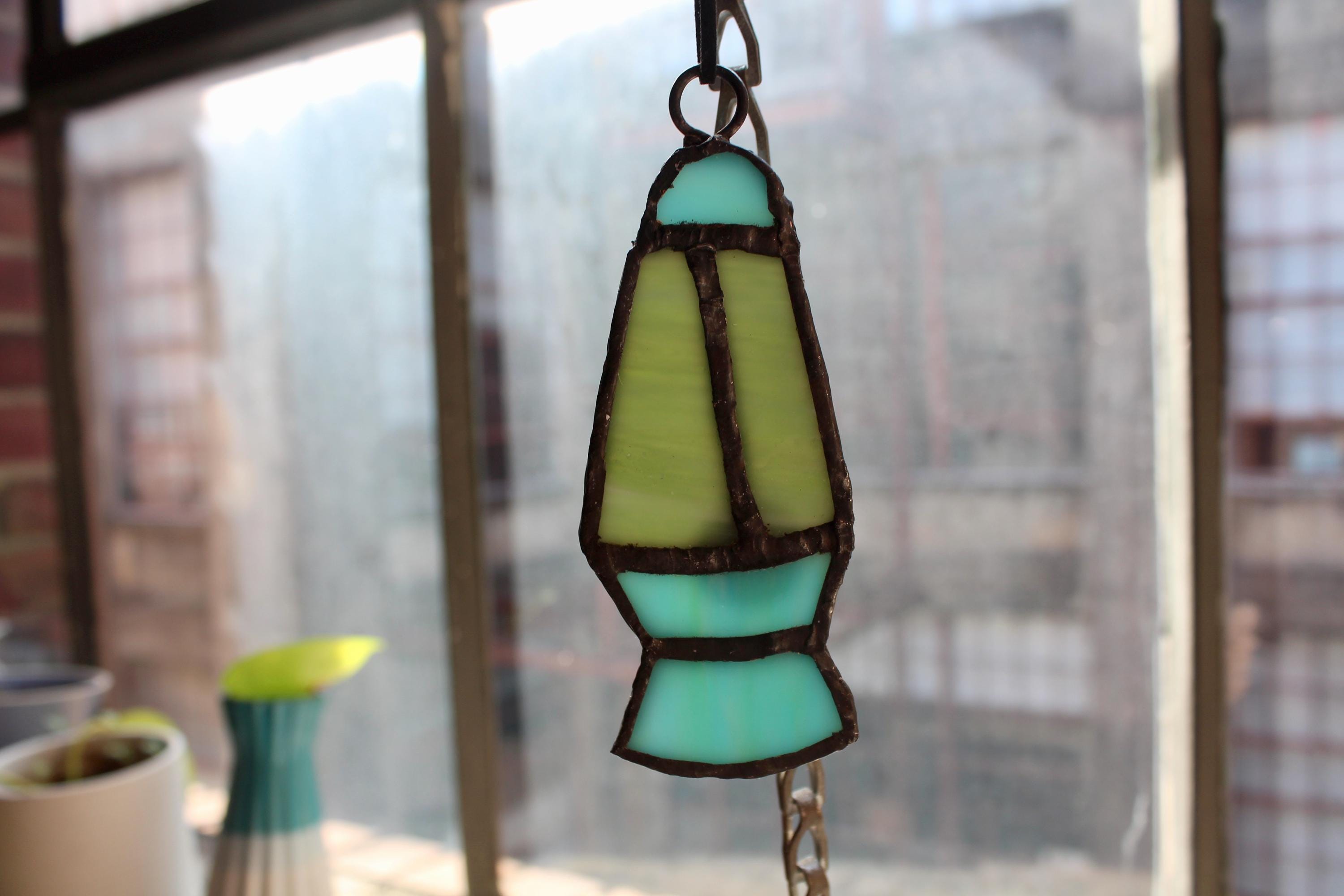 Handmade Stained Glass Lava Lamp Ornament Retro Inspired Glass Decor - Etsy