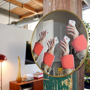 2 of Hearts Playing Card Mirror | Unique Eclectic Home Decor - Etsy