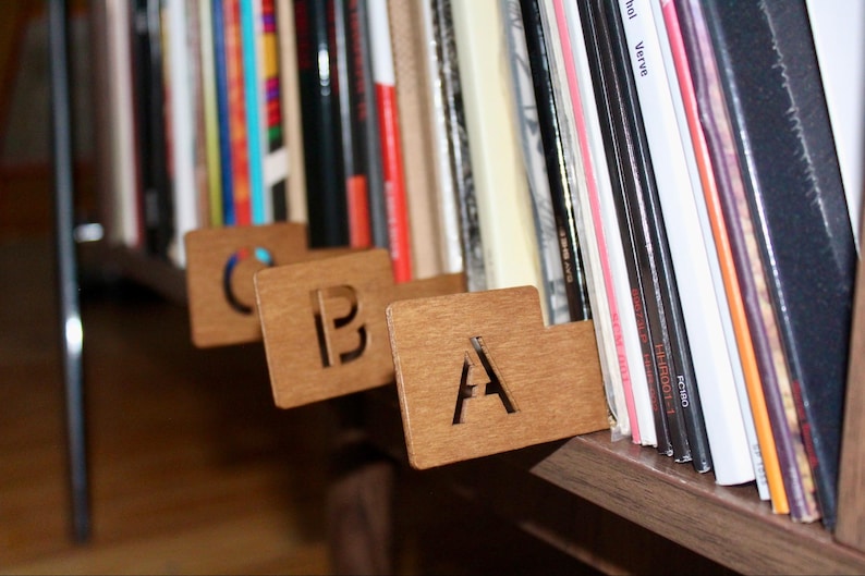 Alphabet Record Dividers | Vinyl Record Organizers - Etsy