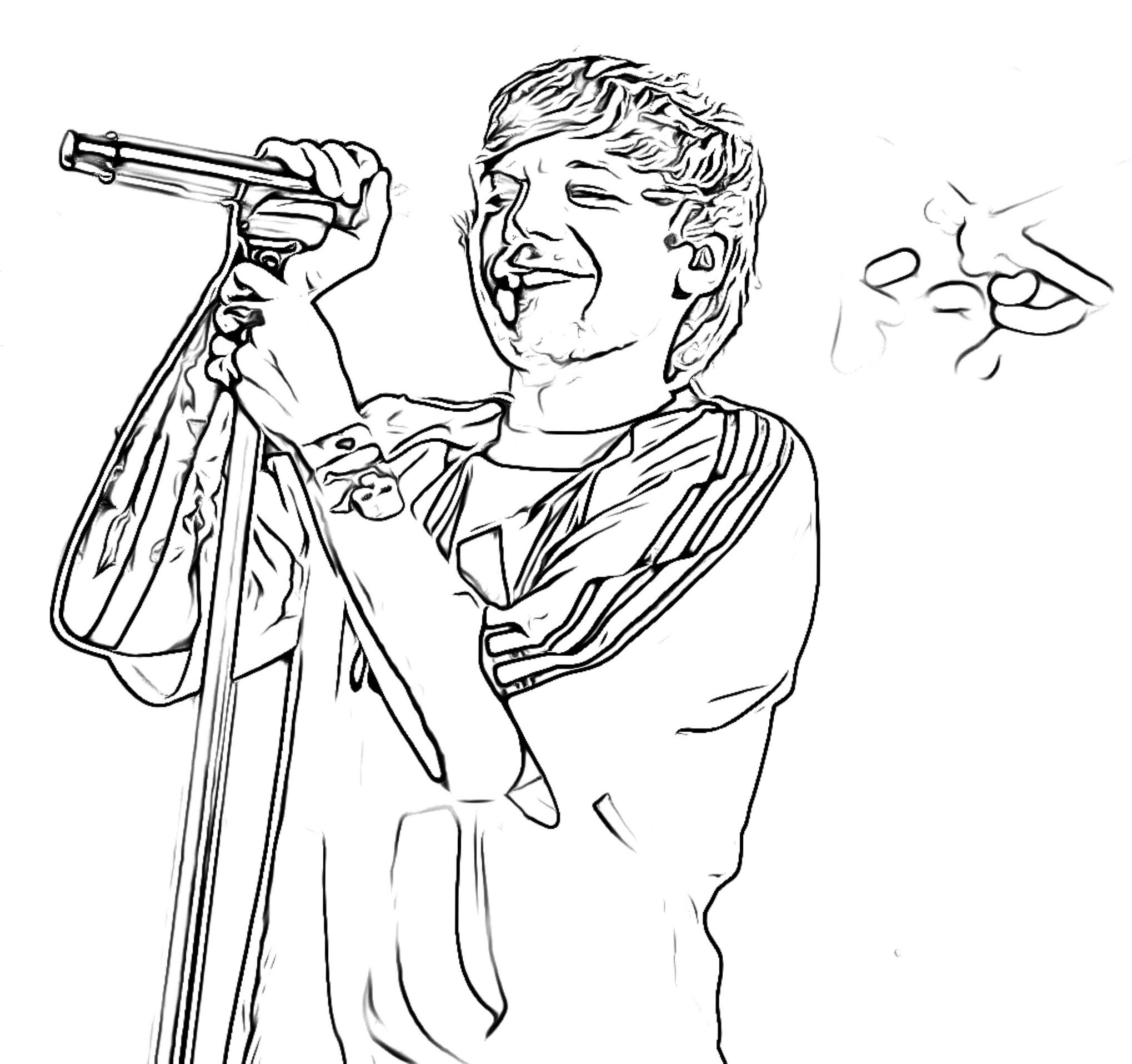 One Direction Coloring Book Pages Coloring Pages