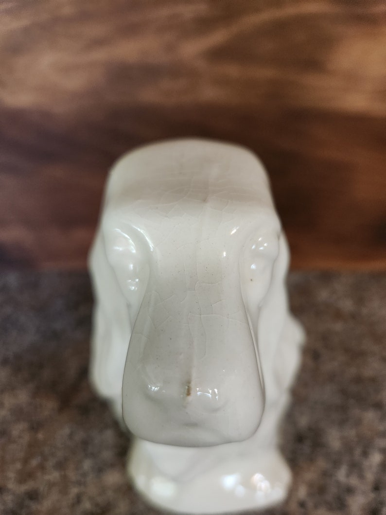 Vintage White Dog Planter - Etsy
