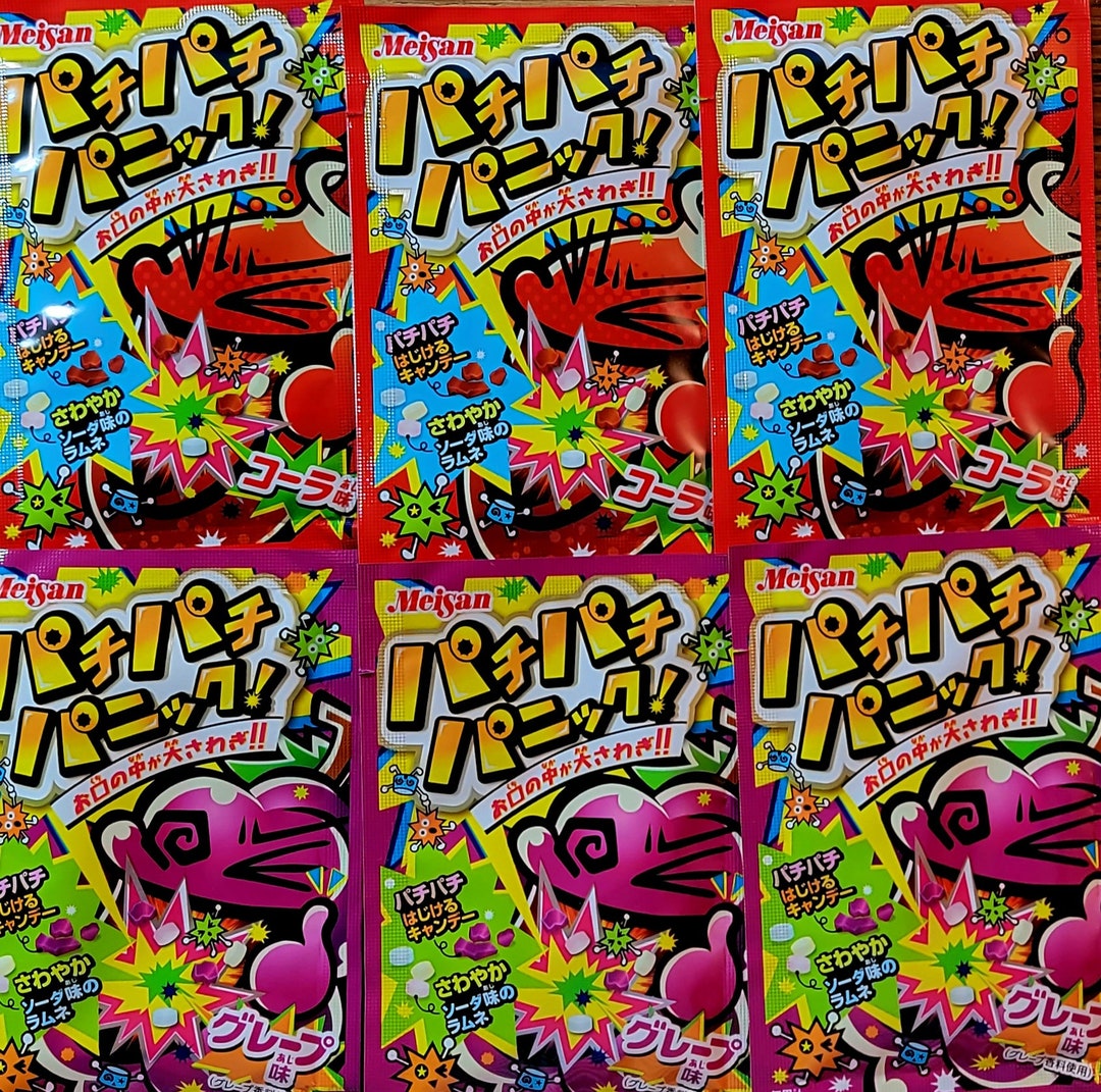 Meisan-japan Pachi Pachi Crackling Panic Candy Six 6 Packs Combocola 3 ...