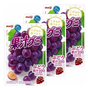 Japanese Gummy Candy Meiji Snacksfruit Juice 100% Grape - Etsy UK