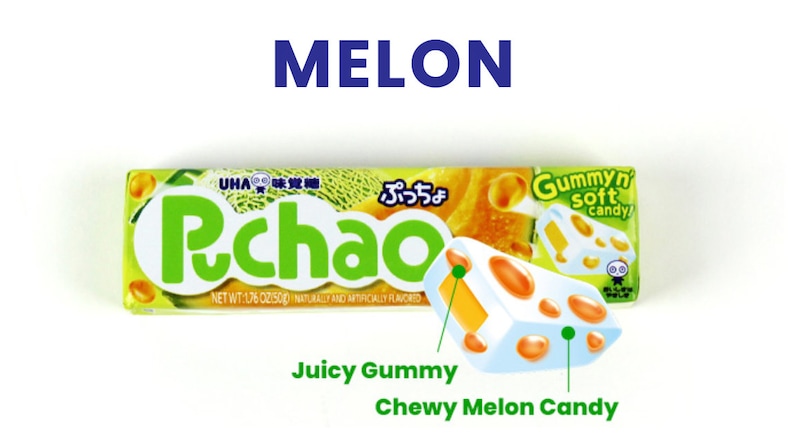 Uha Mikakuto Japan Puchao Chewy Candy 6 Pack Set 50g 10 Pc - Etsy