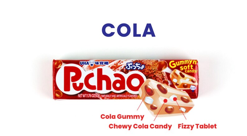 Uha Mikakuto Japan Puchao Chewy Candy 6 Pack Set 50g 10 Pc - Etsy