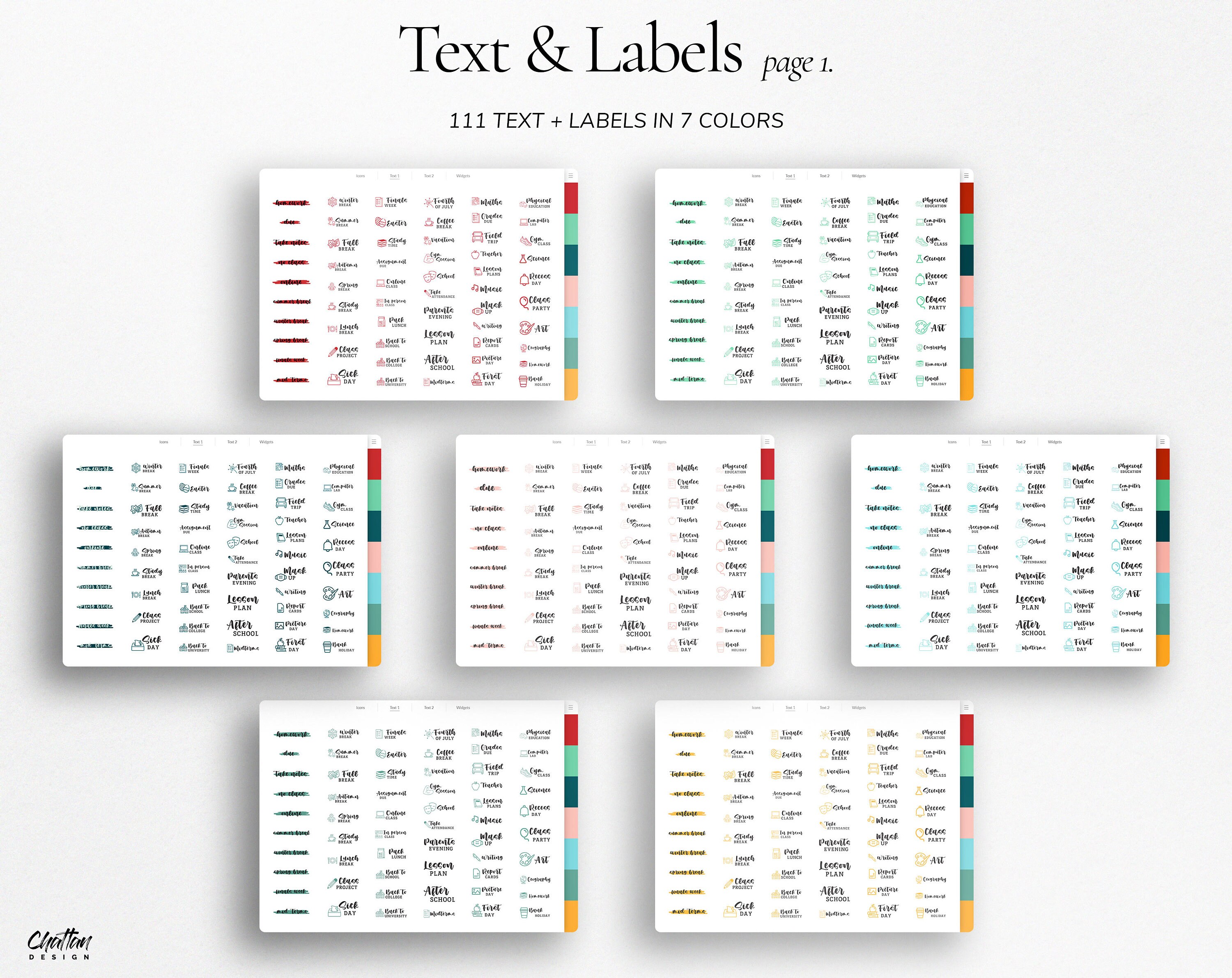 Teacher Digital Stickers in PNG + Goodnotes Sticker Book | Notability ...