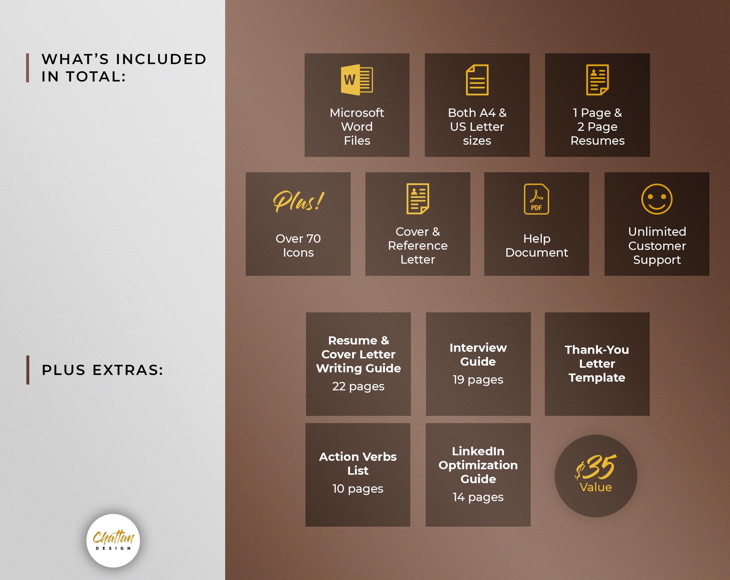 Professional & Modern Resume Template, Resume Templates for Ms Word ...
