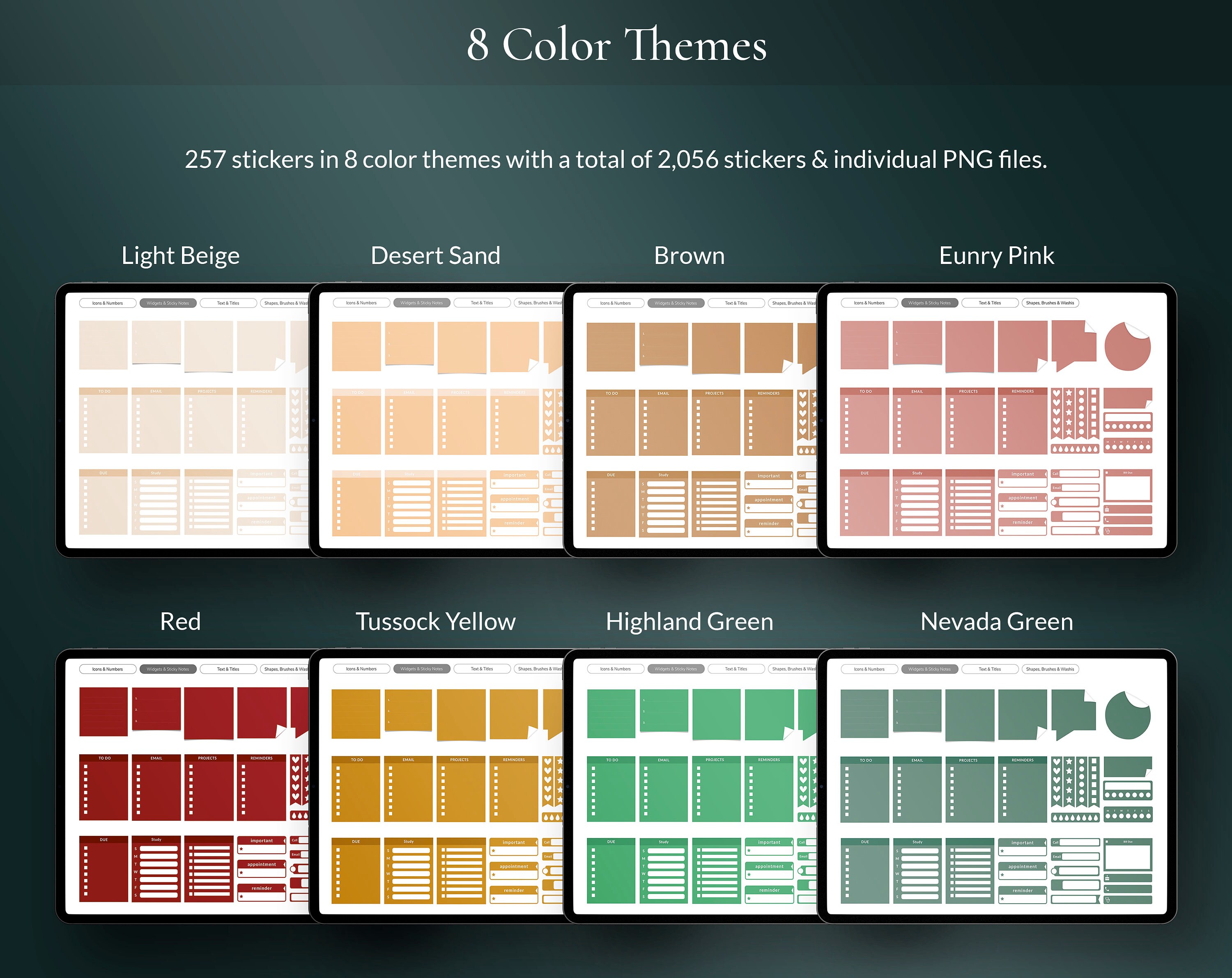 Pre-cropped Digital Sticker Pack for Goodnotes & PNG Files - Etsy