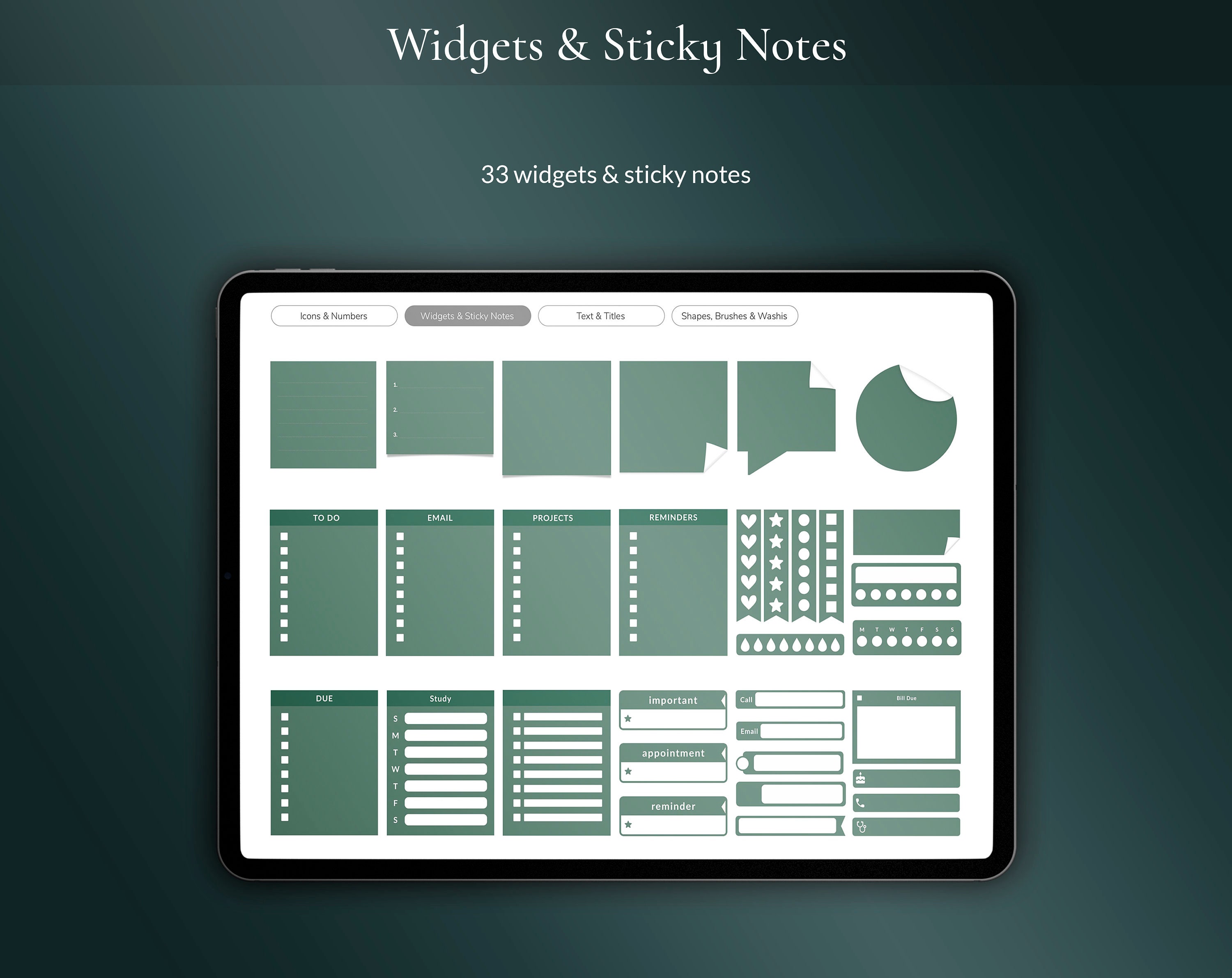 Pre-cropped Digital Sticker Pack for Goodnotes & PNG Files - Etsy