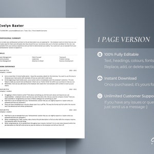 Clean ATS Resume Template for Word and Google Docs, Classic ATS Cv ...