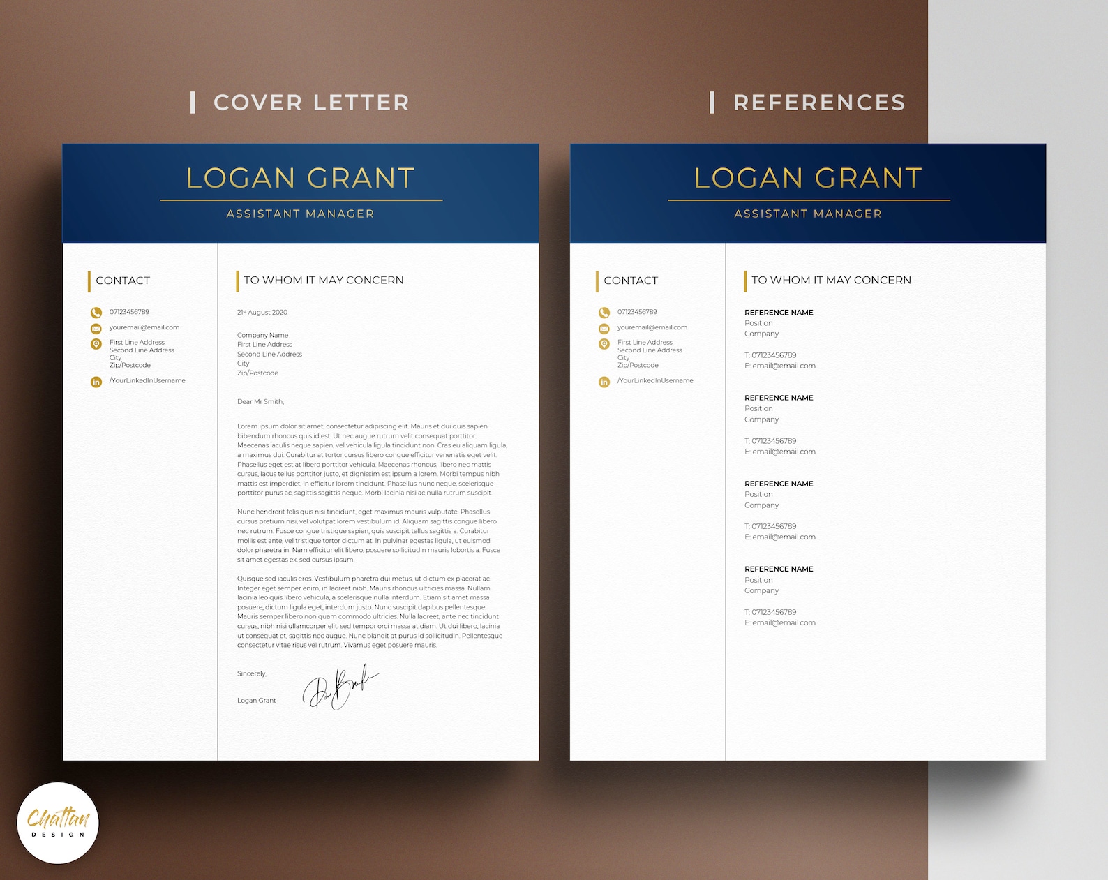 Professional & Modern Resume Template, Resume Templates for Ms Word ...
