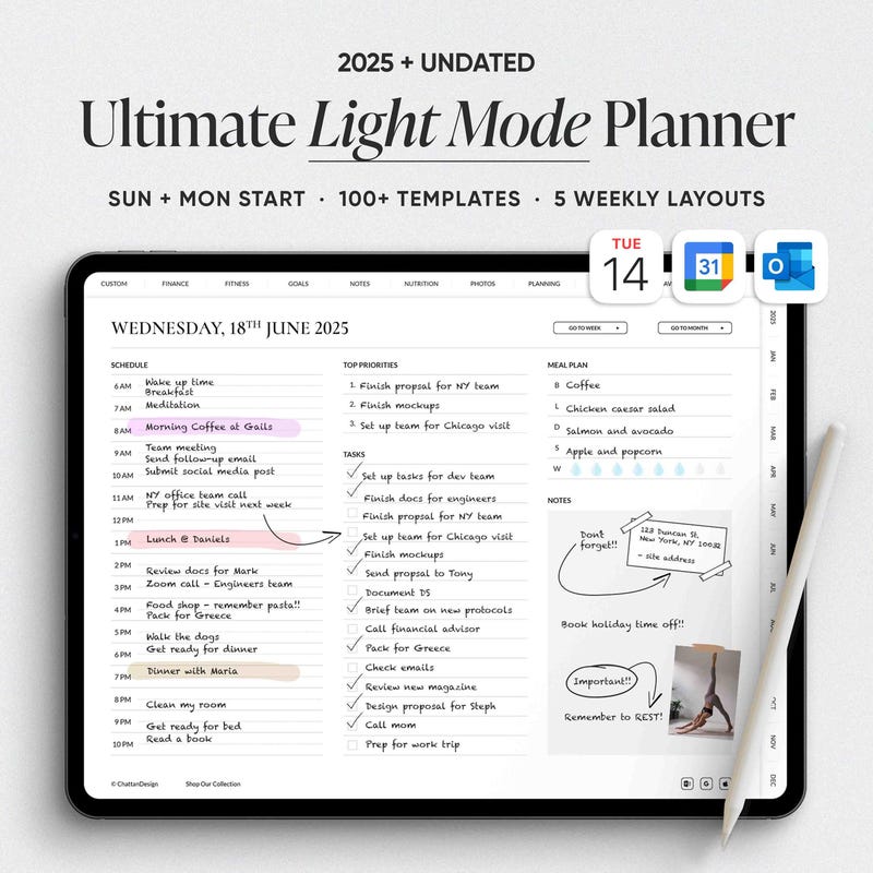 Outlook Calendar 2025 - Etsy UK