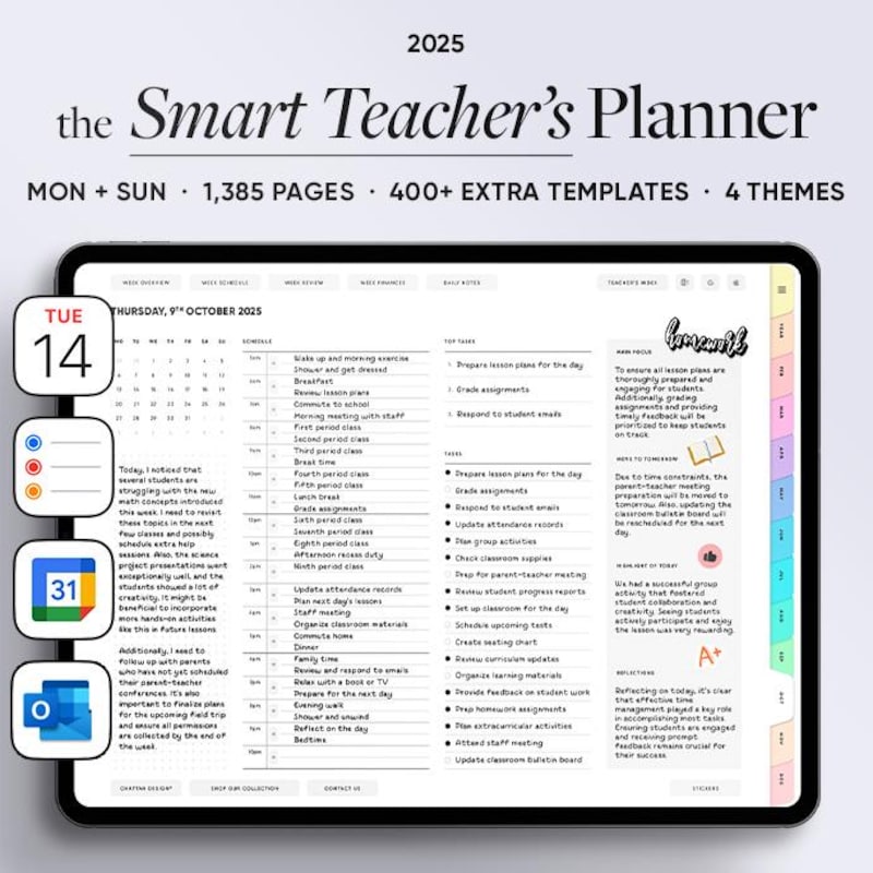 Teacher Planner - Etsy