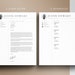 Resume & Cover Letter Template With Photo, Cv Template 1 and 2 Pages ...
