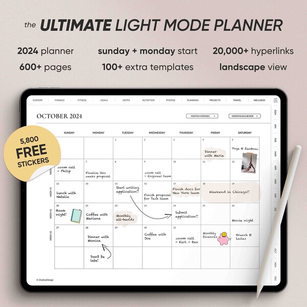 Modern Planner - Etsy
