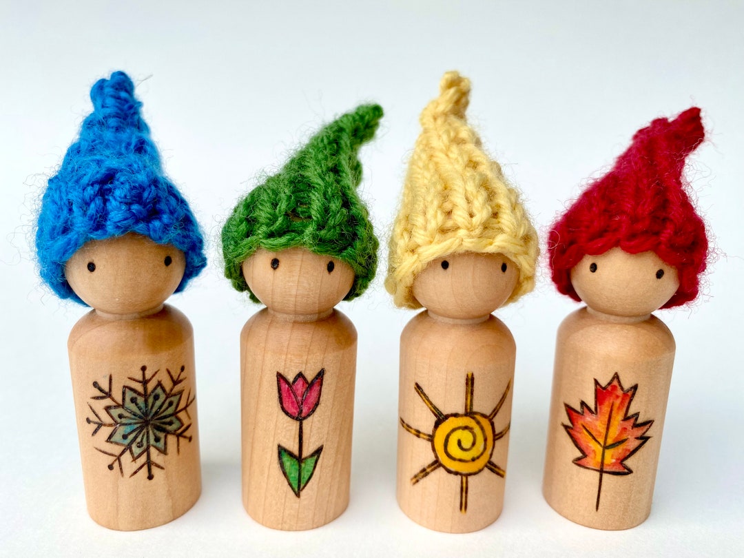 Seasons Peg Dolls - Etsy